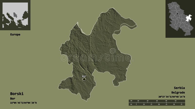 Borski, District of Serbia,. Previews. Administrative Stock ...