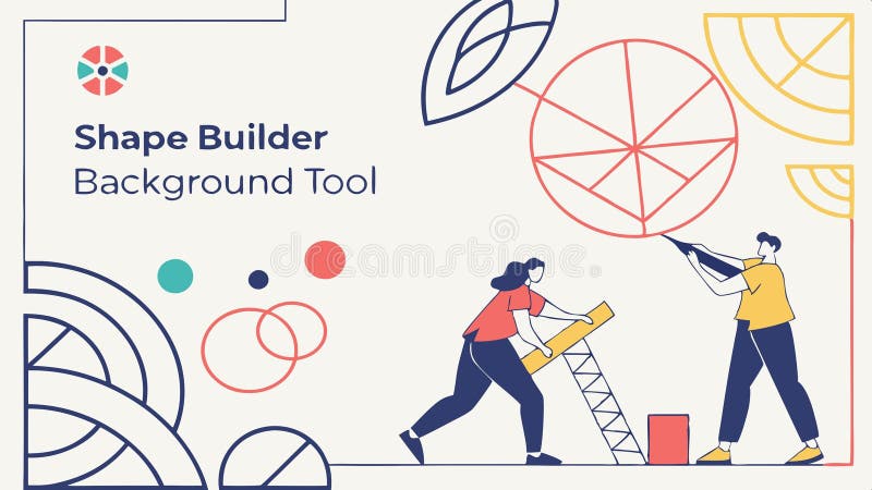 Shape Builder Tool, Graphic Design, and Digital Art Process Vector ...
