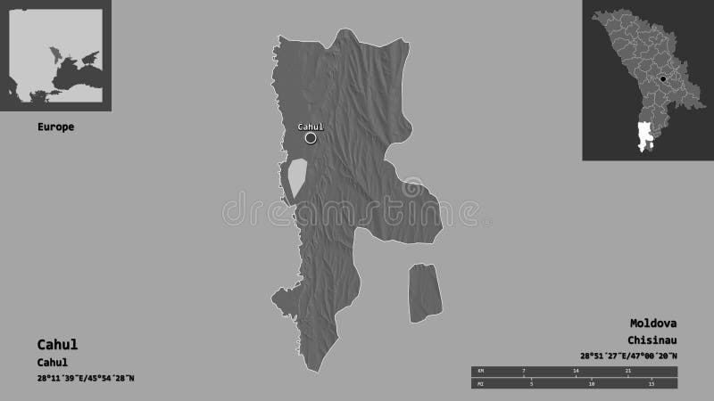 Cahul, District of Moldova,. Previews. Bilevel Stock Illustration ...