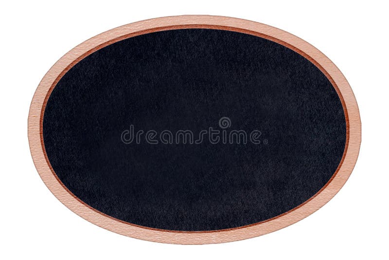 Shape Chalkboard Wood Frame with Black Surface. Stock Image - Image of ...