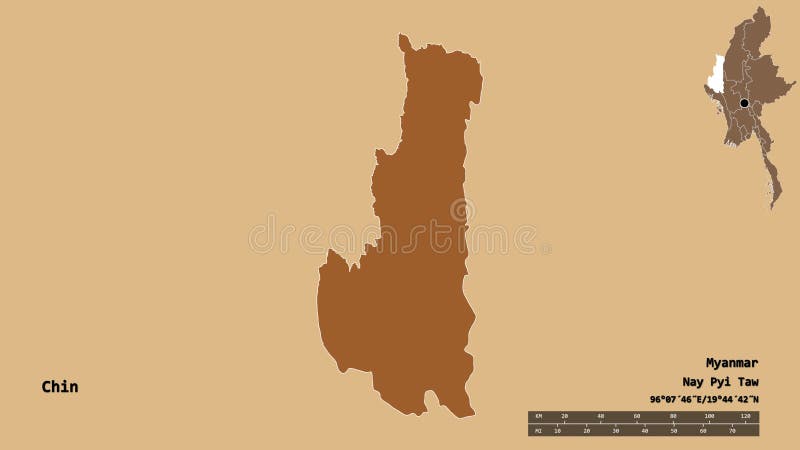 Chin, State of Myanmar, Zoomed. Pattern Stock Illustration ...