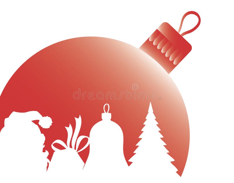 Shape Christmas ball. stock vector. Illustration of tree - 11377293