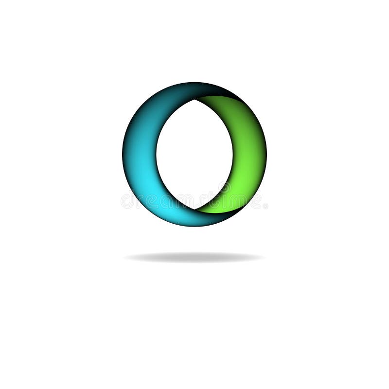 Shape of Circle Logo, Graphic Letter O, Creative Template Stock Vector ...