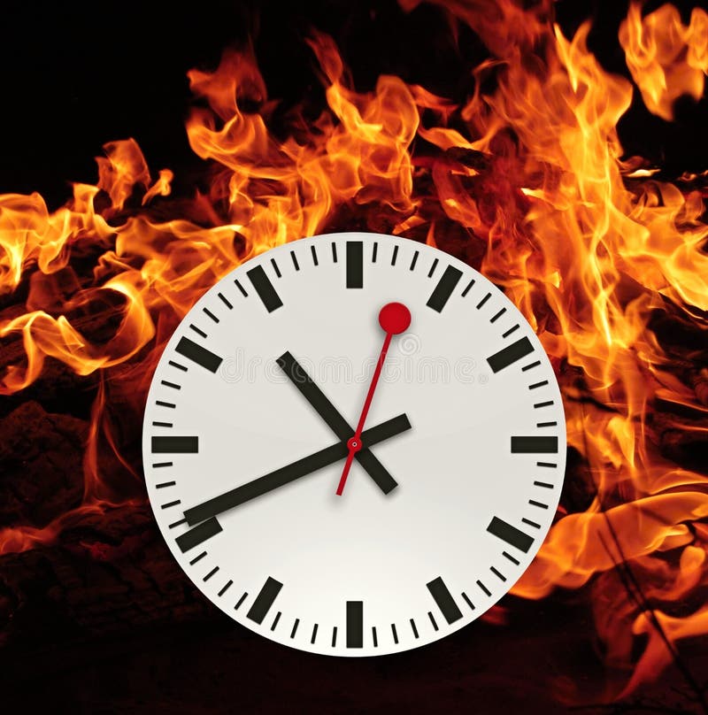 Burning your time stock image. Image of burning, fire - 255263821