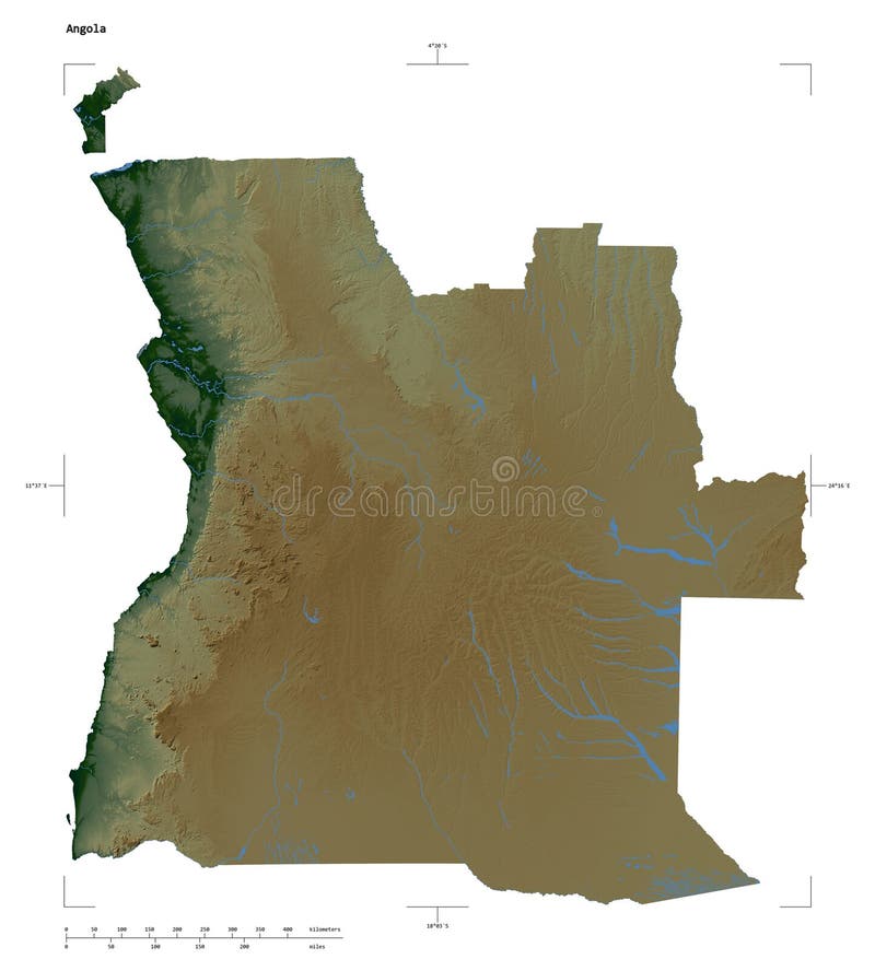 Angola Shape on White. Physical Stock Illustration - Illustration of ...
