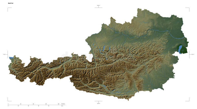 Austria Shape on White. Physical Stock Illustration - Illustration of ...