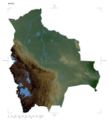 Bolivia Shape on White. Physical Stock Illustration - Illustration of ...