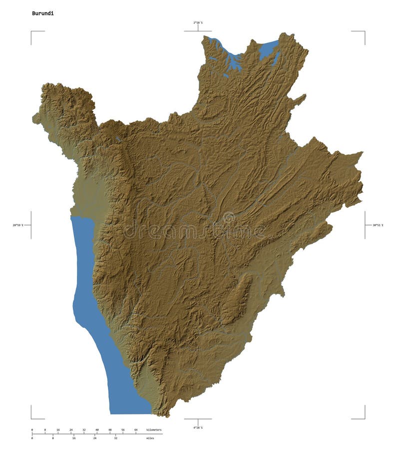 Burundi Shape on White. Physical Stock Illustration - Illustration of ...