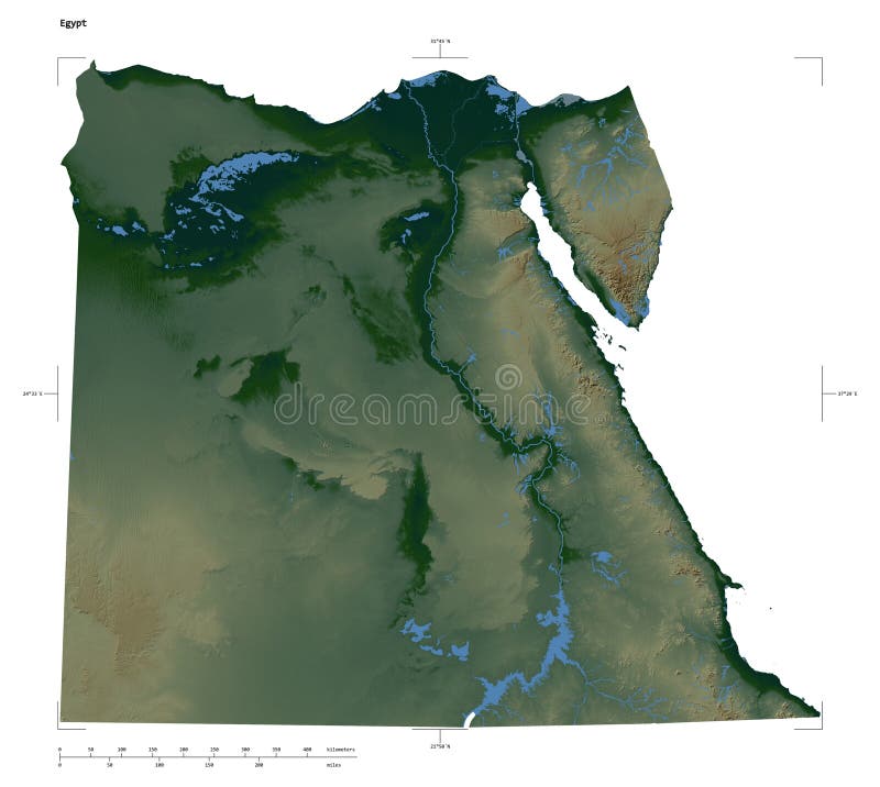 Egypt Shape on White. Physical Stock Illustration - Illustration of ...