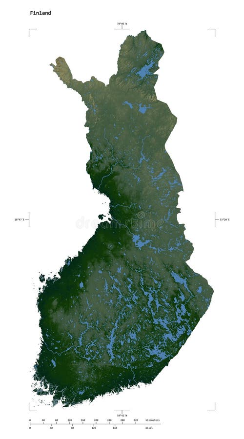 Finland Shape on White. Physical Stock Illustration - Illustration of ...