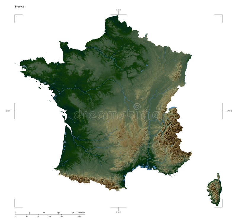 France Shape on White. Physical Stock Illustration - Illustration of ...