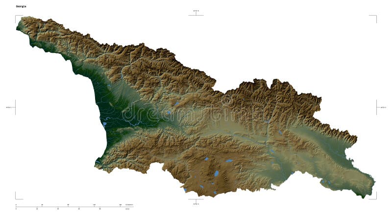 Georgia Shape on White. Physical Stock Illustration - Illustration of ...