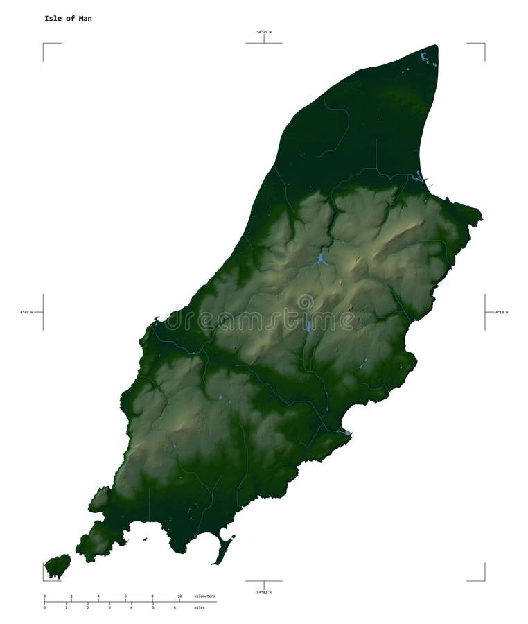 Isle of Man Shape on White. Physical Stock Illustration - Illustration ...