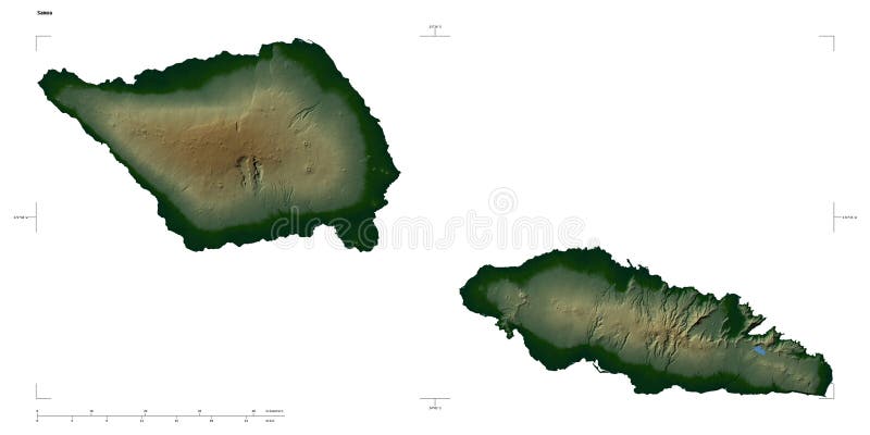 Samoa Shape on White. Physical Stock Illustration - Illustration of ...