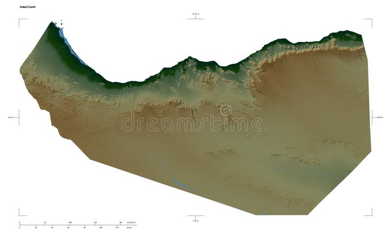 Somaliland Shape on White. Physical Stock Illustration - Illustration ...