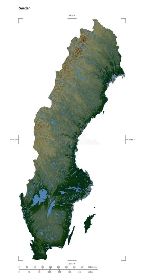 Sweden Shape on White. Physical Stock Illustration - Illustration of ...