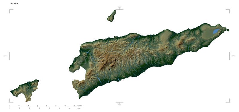 Timor Leste Shape on White. Physical Stock Illustration - Illustration ...