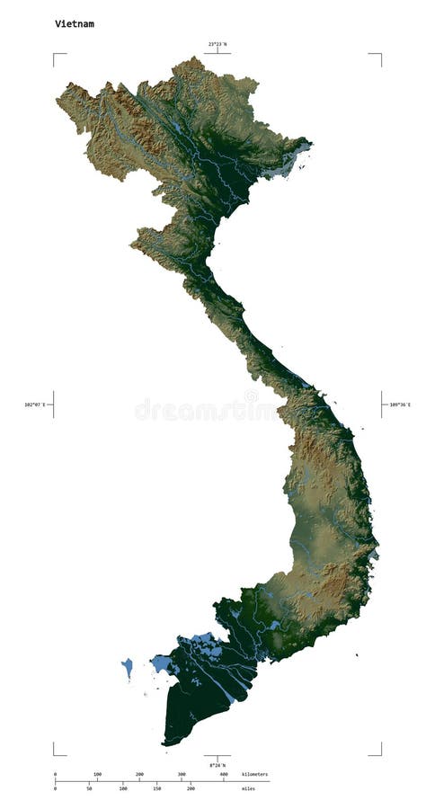 Vietnam Shape on White. Physical Stock Illustration - Illustration of ...