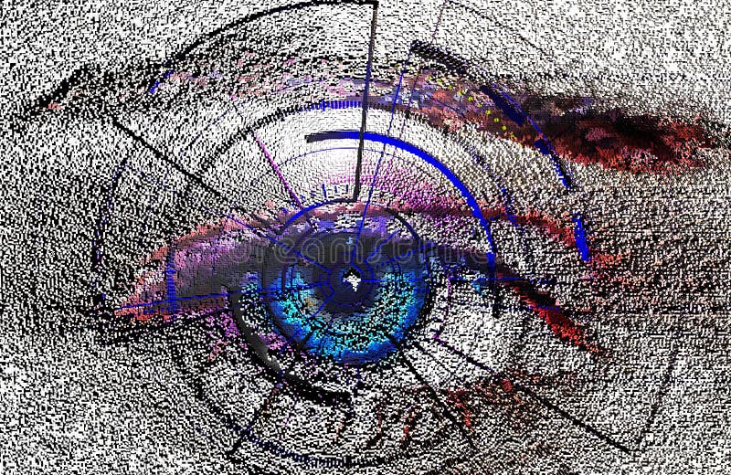 Shape Composition, Block, Geometric Structure. Biometric Scan of the ...