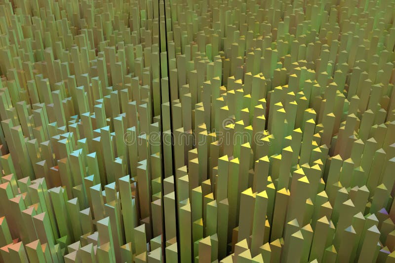 Colorful 3D Rendering. Illustrations of Shape Composition, Geometric ...