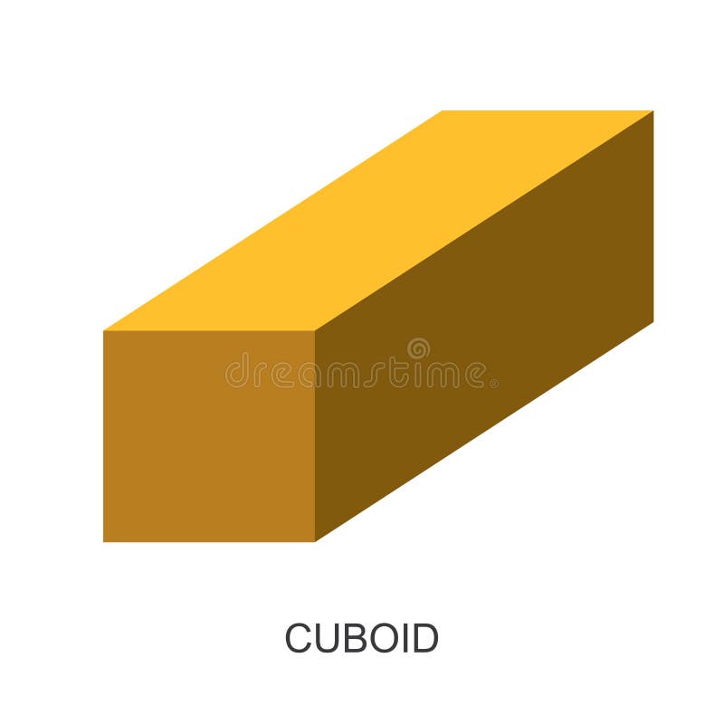 Shape-cuboid vektor 3d vektor illustrationer. Illustration av halvklot ...