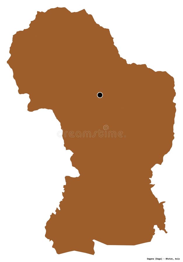 Dagana District Districts of Bhutan, Kingdom of Bhutan Map Vector ...