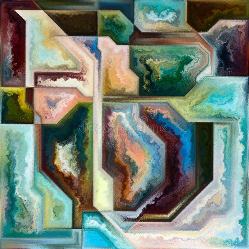 Shape Division in Art stock illustration. Illustration of media - 166104526