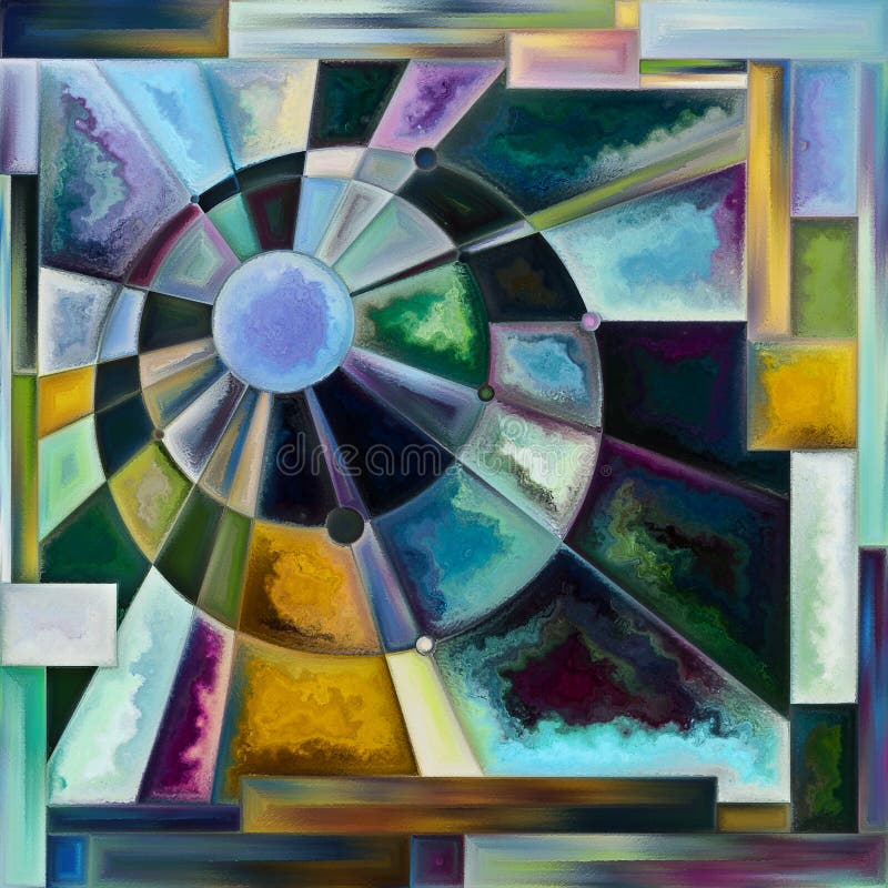 Shape Division in Art stock illustration. Illustration of natural ...