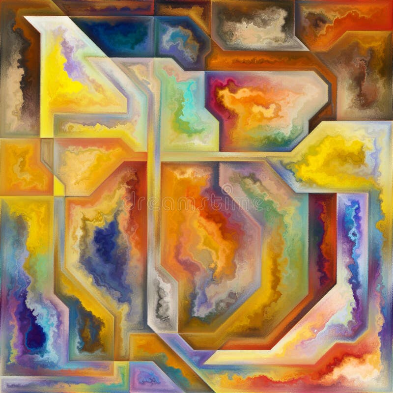 Shape Division in Art stock illustration. Illustration of gradient ...