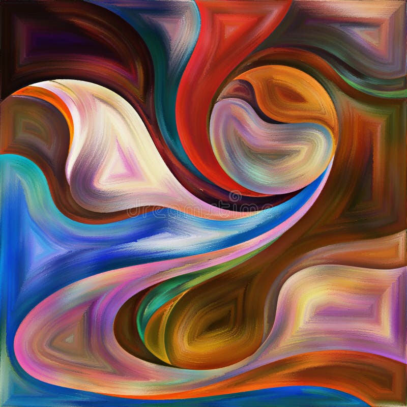 Shape Division in Art stock illustration. Illustration of mural - 203319094