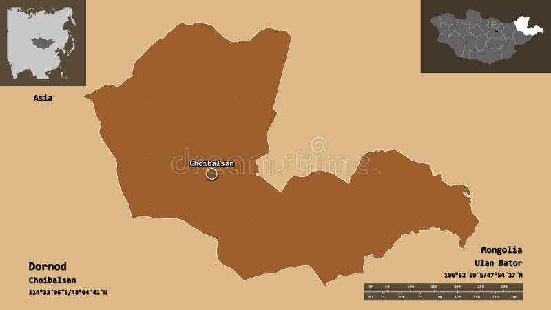 Dornod, Province of Mongolia, Zoomed. Pattern Stock Illustration ...