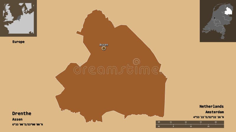 Drenthe - Province of the Netherlands Stock Vector - Illustration of ...