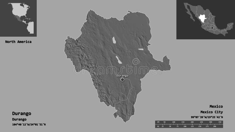 Durango, State of Mexico,. Previews. Bilevel Stock Illustration ...
