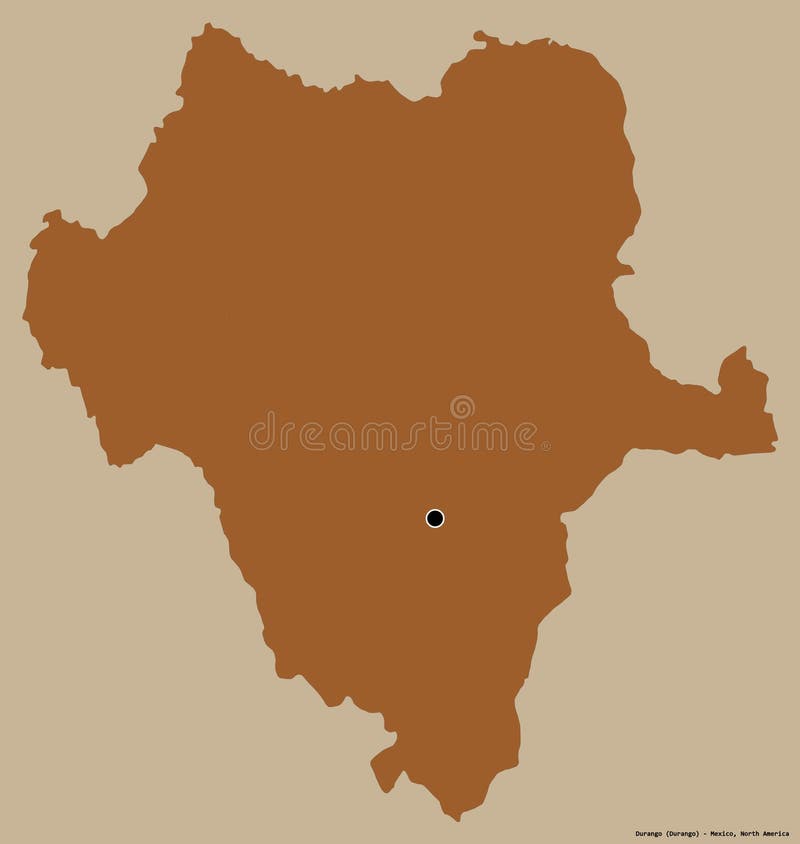 Durango State Location on Map of Mexico Stock Vector - Illustration of ...