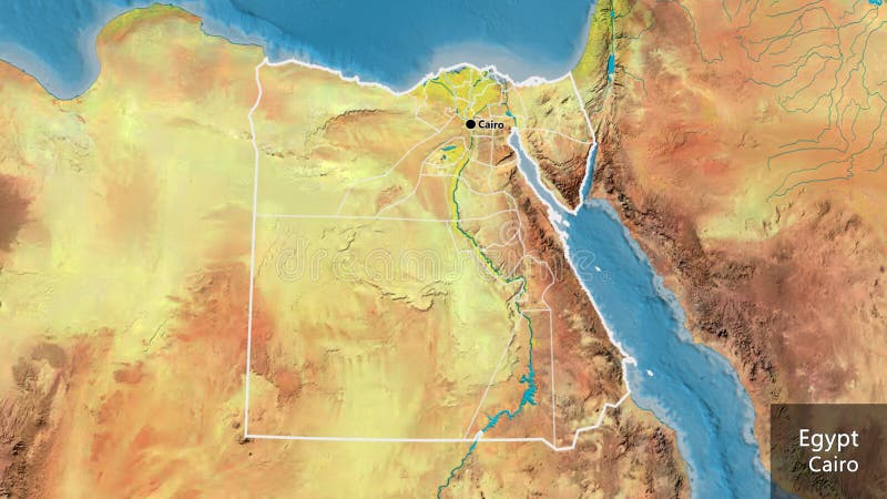 Egypt Topographic Map 3d Realistic Map Color 3d Illustration Stock Illustration - Illustration ...