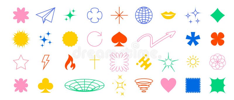 Shape Elements, Geometric Design and Abstract Graphic, Minimal Circle ...