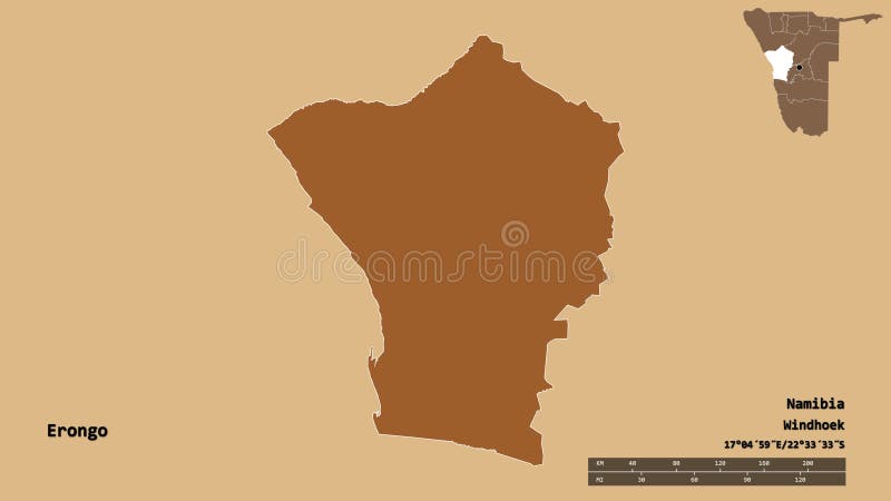 Erongo Region Regions of Namibia, Republic of Namibia Map Vector ... Erongo Region Regions of Namibia, Republic of Namibia Map Vector ...