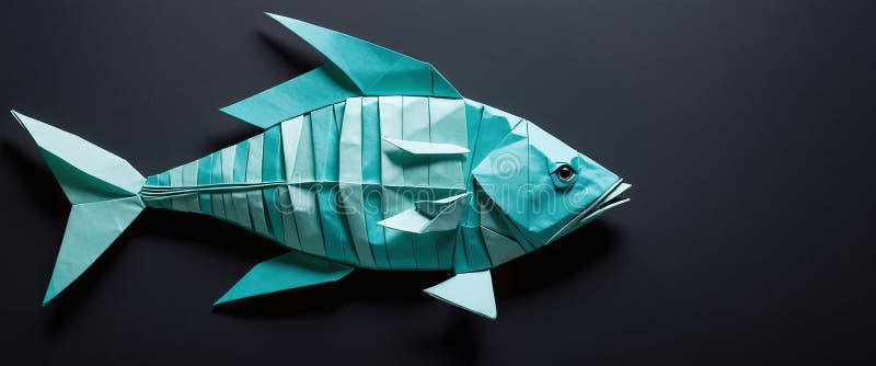 The Shape of a Fish Completely Folded Out of Paper, Abstract ...