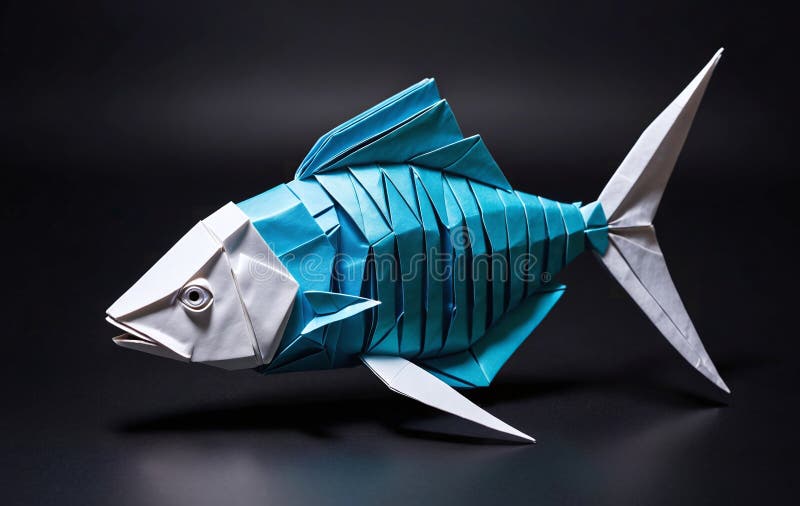 The Shape of a Fish Completely Folded Out of Paper, Abstract ...
