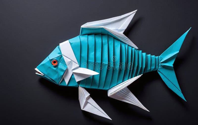 The Shape of a Fish Completely Folded Out of Paper, Abstract ...