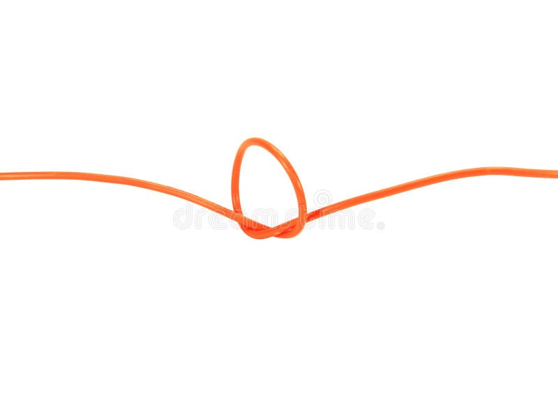 Orange Wire Cable of Usb and Adapter Isolated on White Background ...