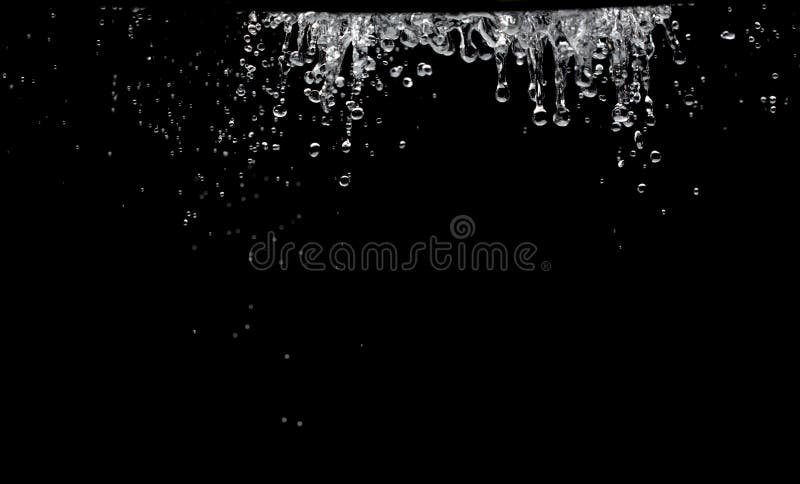 Shape Form Droplet of Water Splashes into Drop Water Attack Fluttering ...