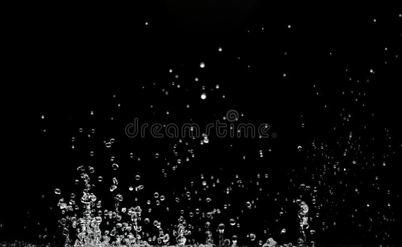 Shape Form Droplet of Water Splashes into Drop Water Attack Fluttering ...