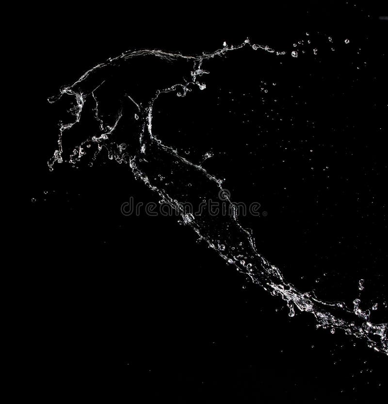 Shape Form Throw of Water Splashes into Drop Water Attack Fluttering in ...