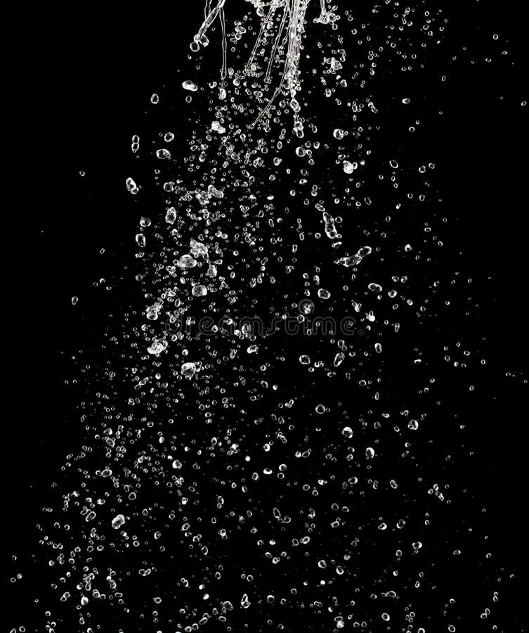 Shape Form Throw of Water Splashes into Drop Water Attack Fluttering in ...