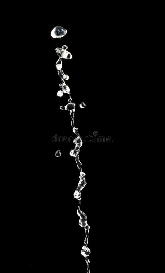 Shape Form Throw of Water Splashes into Drop Water Attack Fluttering in ...
