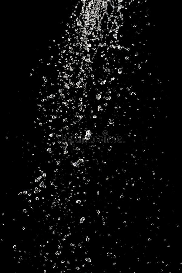 Shape Form Throw of Water Splashes into Drop Water Attack Fluttering in ...
