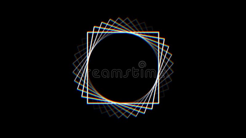 Square Shape Frame Rotating Seamless Loop for Logo Animation Background ...