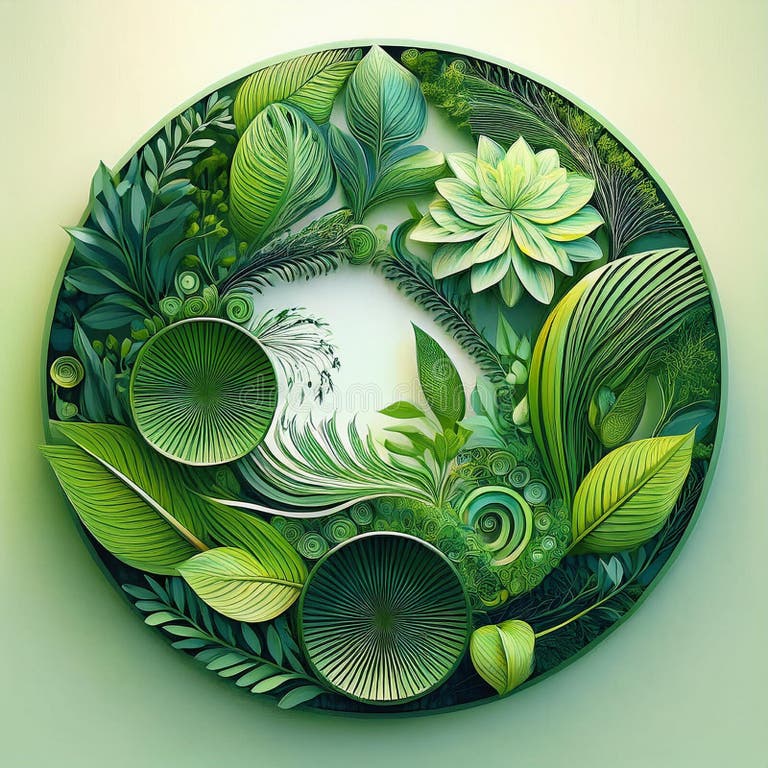 Shape a Garden Inspired Circular Display with Abundant Greenery and ...