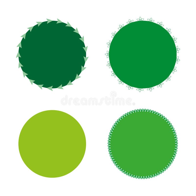 Shape Green Circle. Vector Illustration. EPS 10 Stock Vector ...
